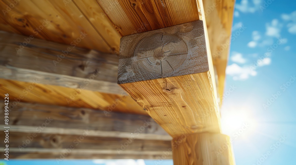 Timber Beam Construction Detailed Architectural Design for a ...
