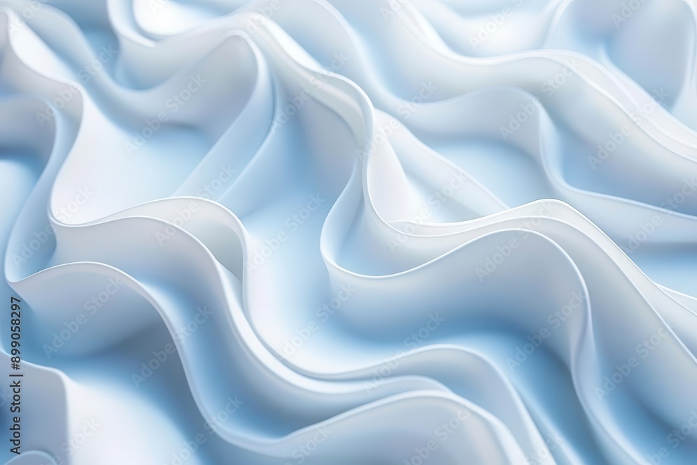 hypnotic pattern of undulating white waves clean minimalist design with ...