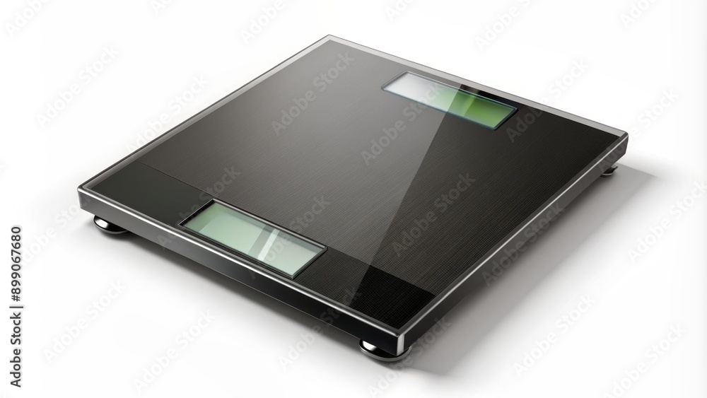 A modern high-tech digital weight scale with precision display and ...