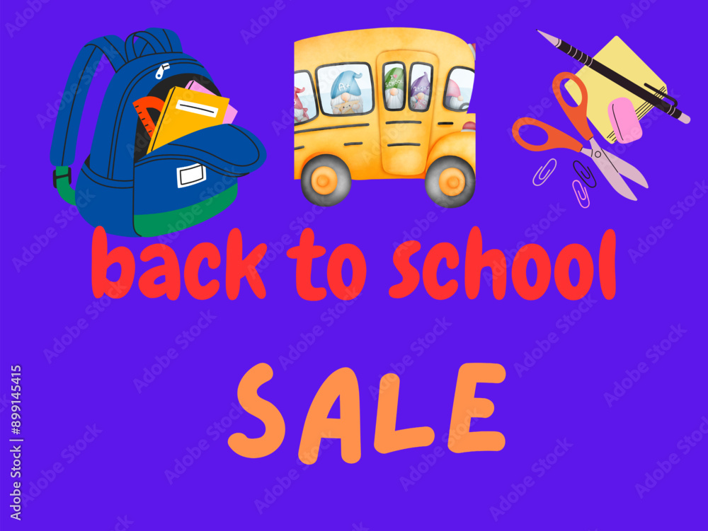 Back to school Eye-catching fonts and slogans like "Back to School ...