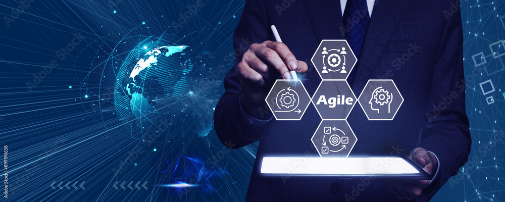 Agile development methodology, agile icons for process that will help you work faster By ...