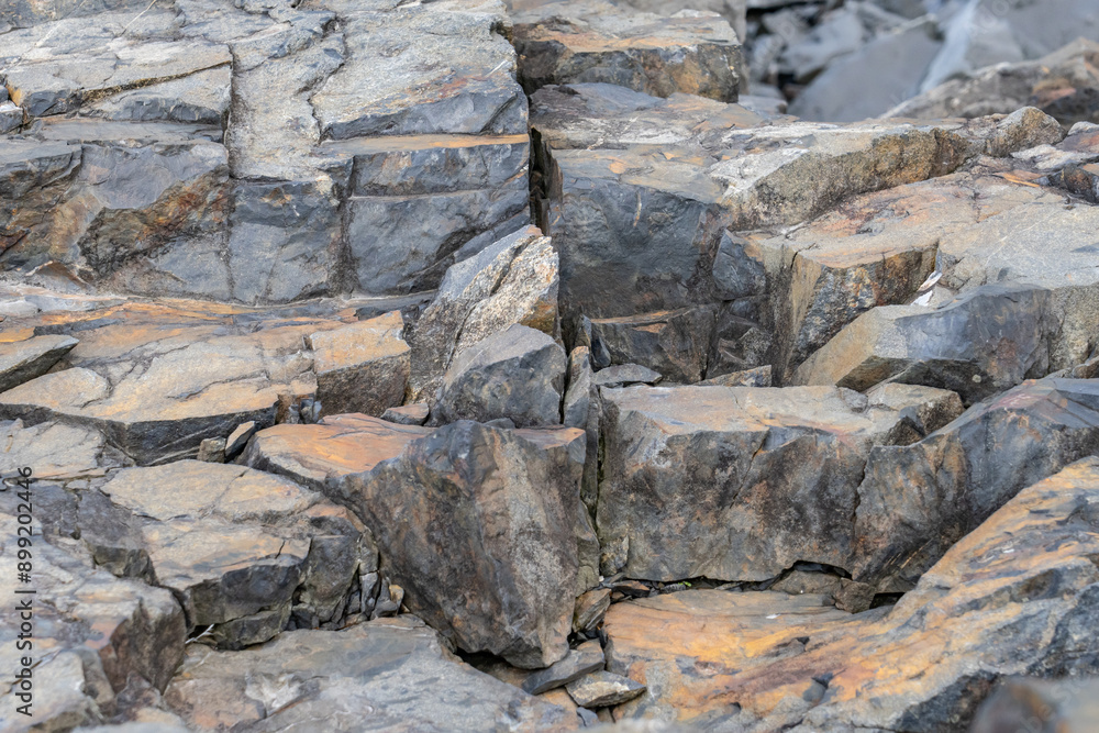 Metasedimentary rock, Valdez Group, Upper Cretaceous. Chugach National ...