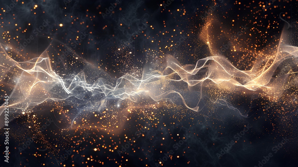 This image features an abstract light background with stars, evoking a ...