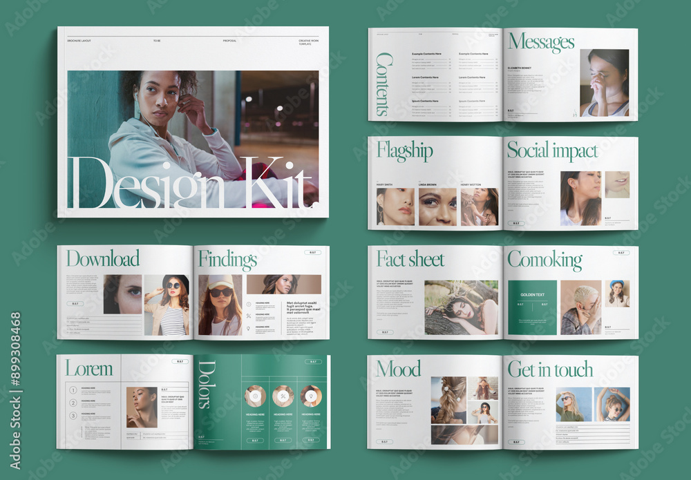 Design Kit Layout Stock Template | Adobe Stock