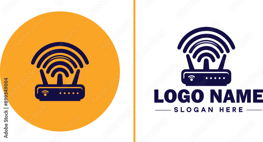 Wi-Fi Router icon Wireless router Wi-Fi access point Network router ...