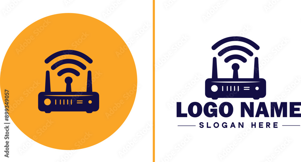 Wi-Fi Router icon Wireless router Wi-Fi access point Network router ...