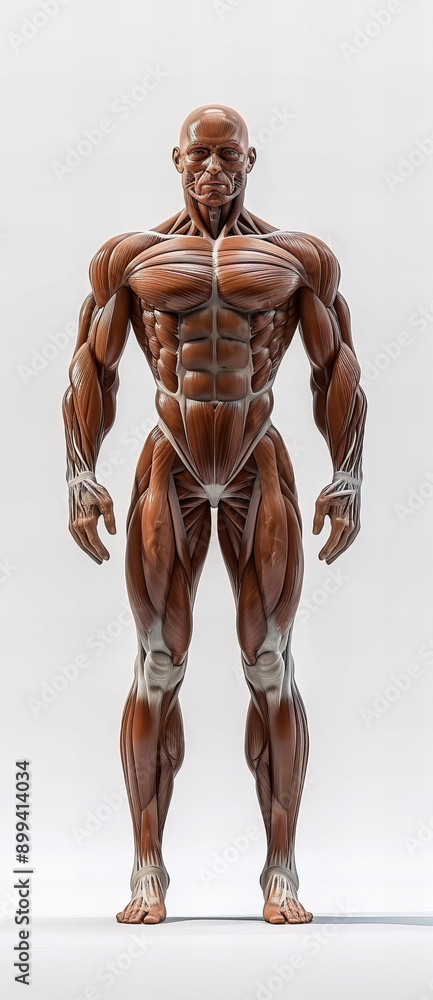 Anatomically Accurate Human Muscular System Model, Detailed Muscle ...