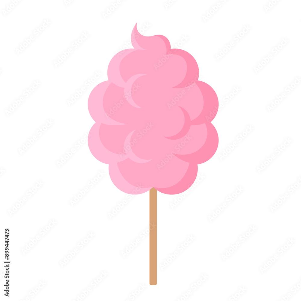 Poster cotton candy floss flat vector illustration clipart – Wall Art ...