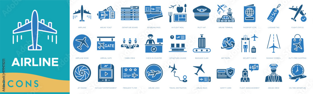 Airline icon. Airplane, Airline Ticket, Departure Board, Boarding Pass ...