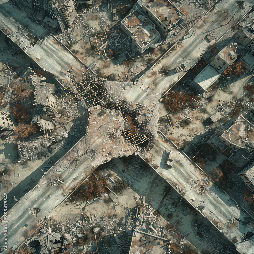 Ilustração do Stock: Post Apocalyptic Top view Battle Map for RPG ,Map ...