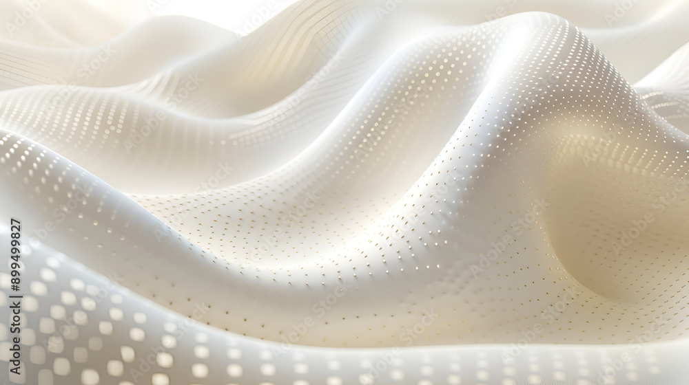 Smooth elegant white silk or satin luxury cloth texture can use as ...