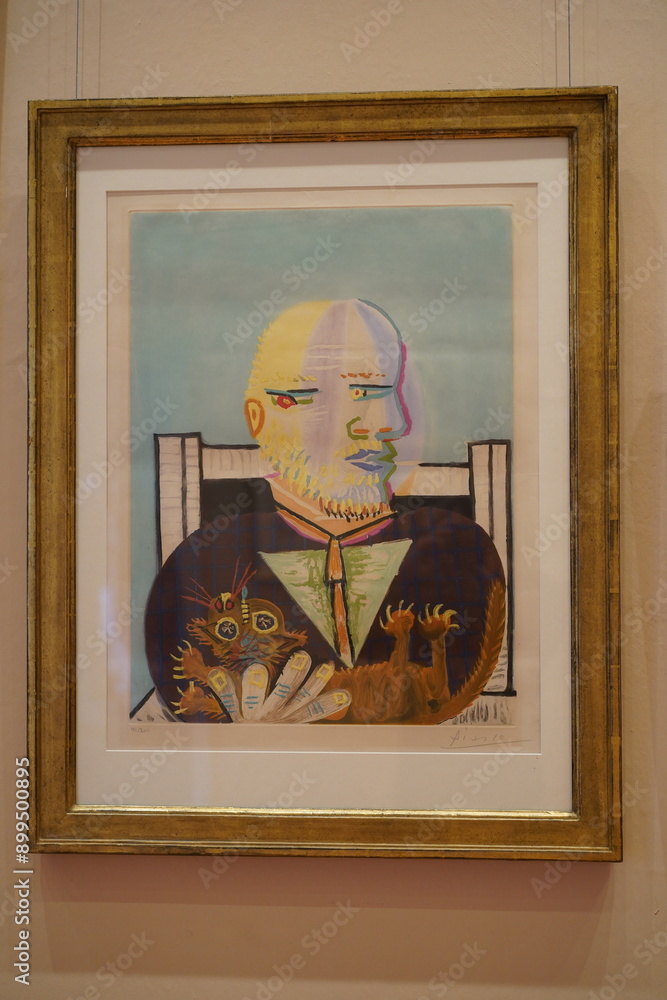 Farbaquinta "Vollard und seine Katze" von Pablo Picasso in der ...