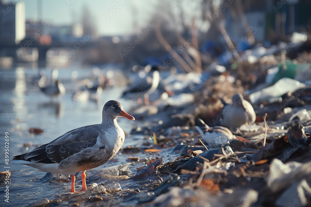 Wildlife affected by chemical pollution: Animals and birds in a ...