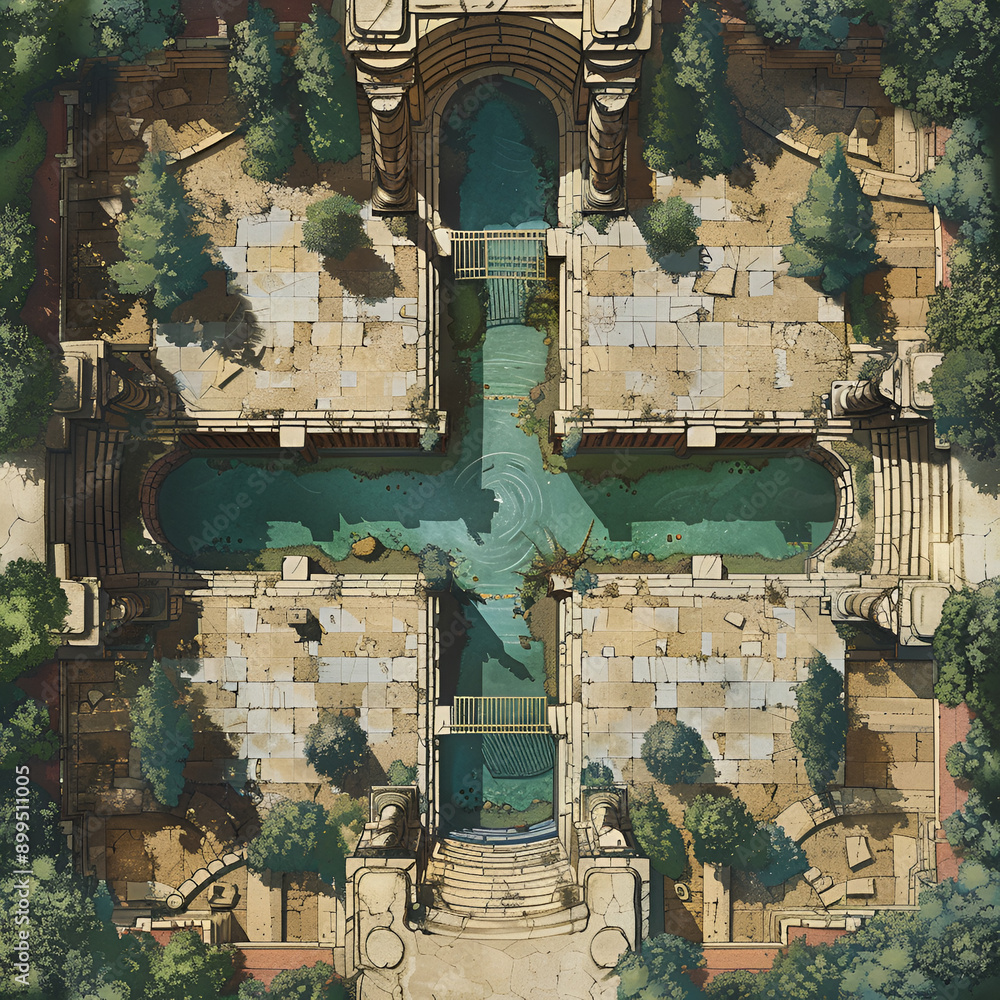 Ancient Rome Battle Map for RPG ,Map for Dungeons and Dragons,DnD map ...