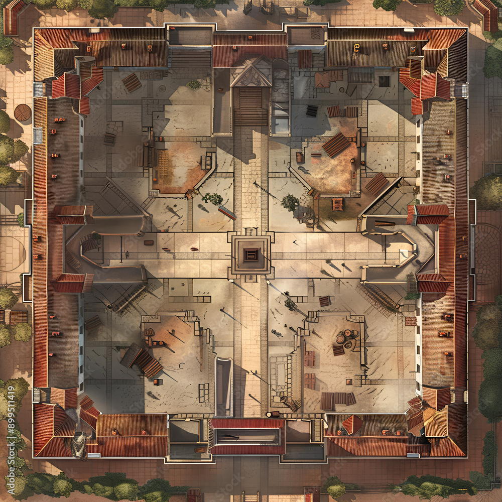 Ancient Rome Battle Map for RPG ,Map for Dungeons and Dragons,DnD map ...