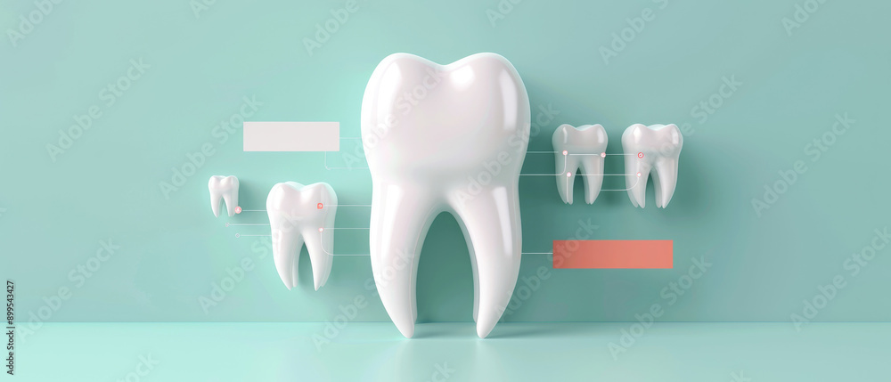 Explore this detailed flat design illustration of labeled tooth anatomy ...