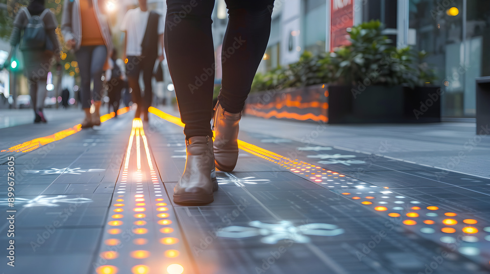 Kinetic Footpath Tiles Generating Power from Pedestrian Steps in an ...