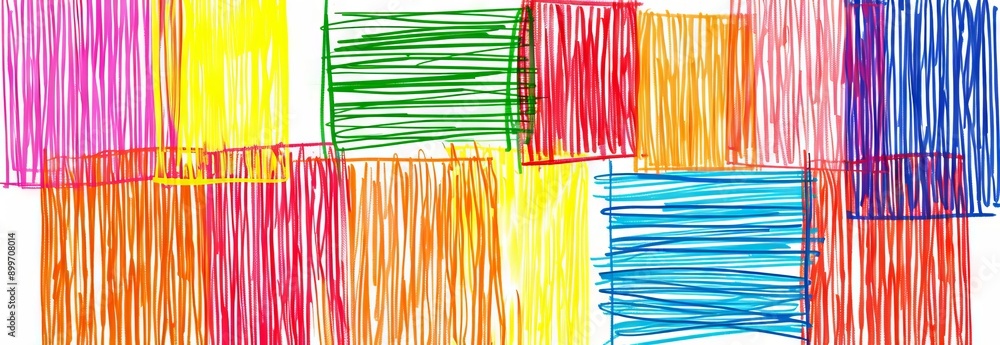 Crayon line color pencil brush scribble stroke pen underline hand. A ...