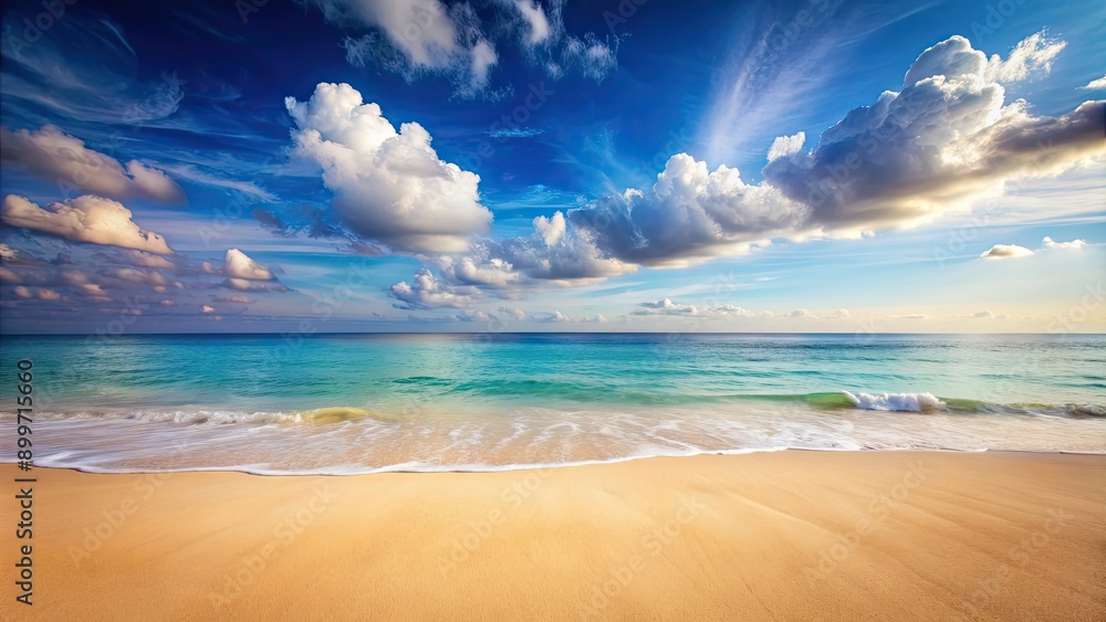 Simple sandy beach in gradient sky background , beach, sand, sky ...