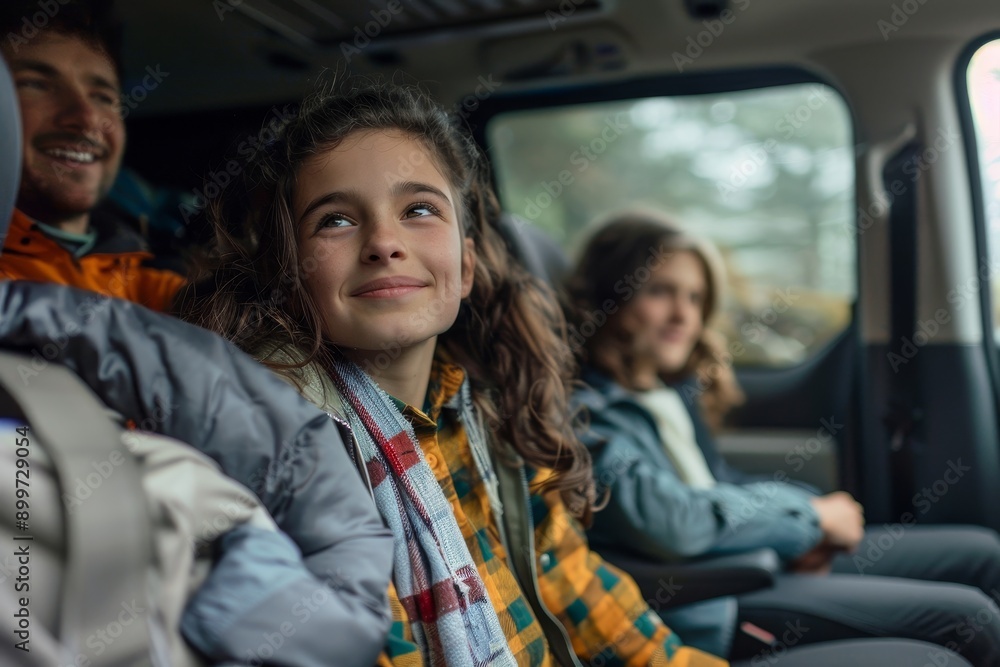 Family exploring minivan for sale, illustrating practicality and safety ...