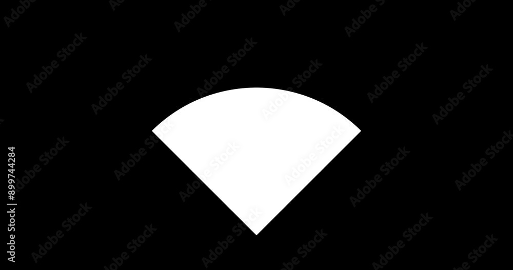 Wi-fi variation animation on transparent background. Alpha channel ...