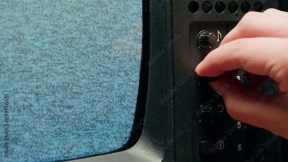 Retro Style TV Set with Green Screen chroma key background, vintage 60s ...