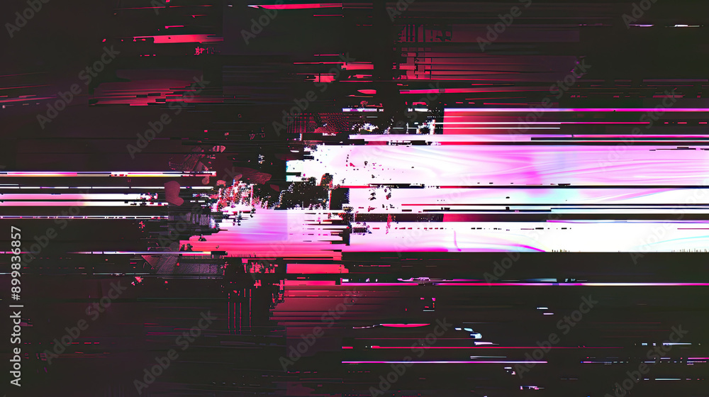 Background with interlaced digital glitch and distortion effect modern ...