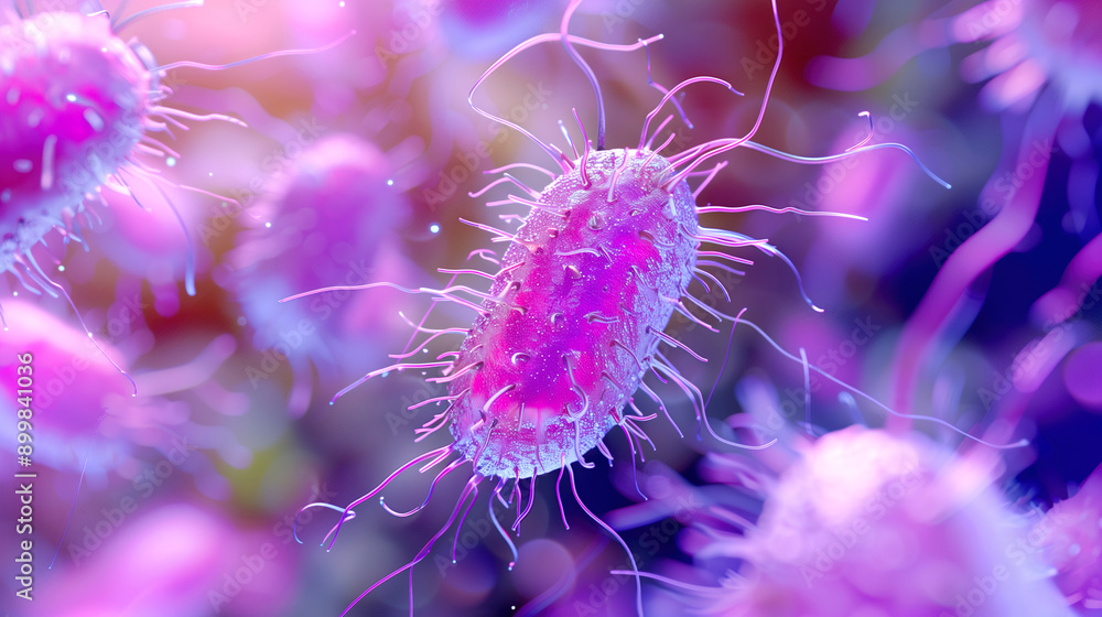 Listeriosis infection caused by pathogenic bacterium Listeria ...