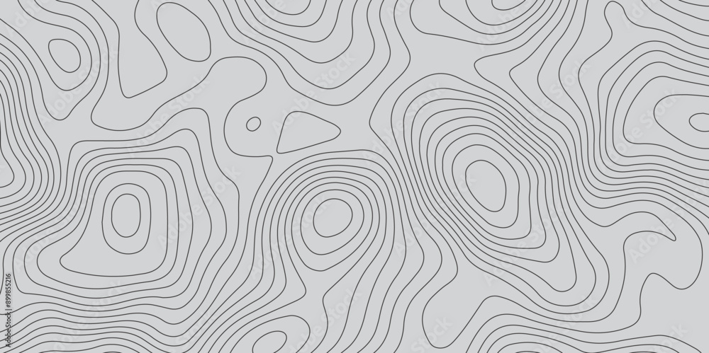 Abstract topographic contour map and geographic mountain relief ...