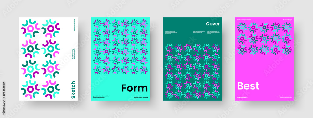 Isolated Background Layout. Abstract Report Design. Creative Business ...