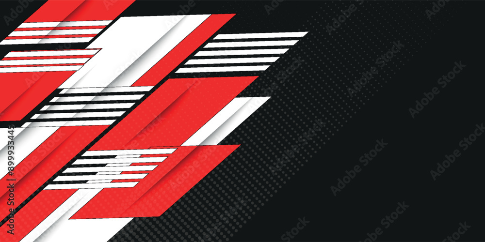 Background, contrast red and black color abstract template for business ...