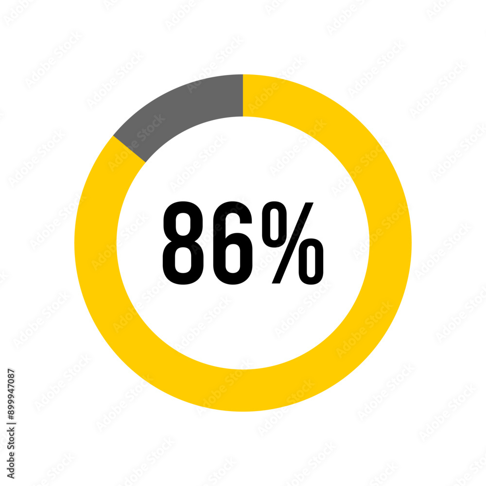 86% percent percentage diagram meter from ready-to-use for web design ...