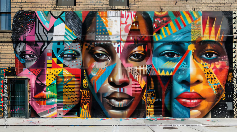 Highlight street art that reflects cultural themes, social issues, or ...
