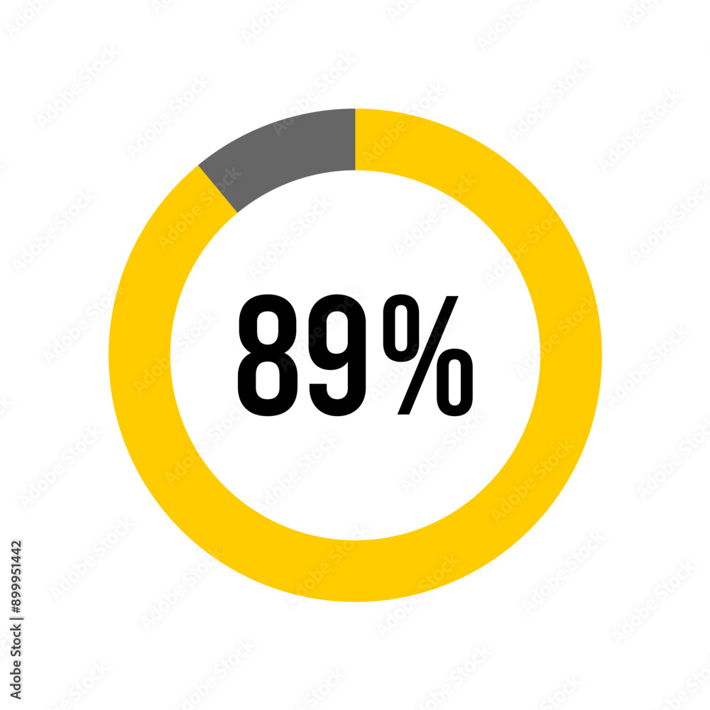 89% percent percentage diagram meter from ready-to-use for web design ...