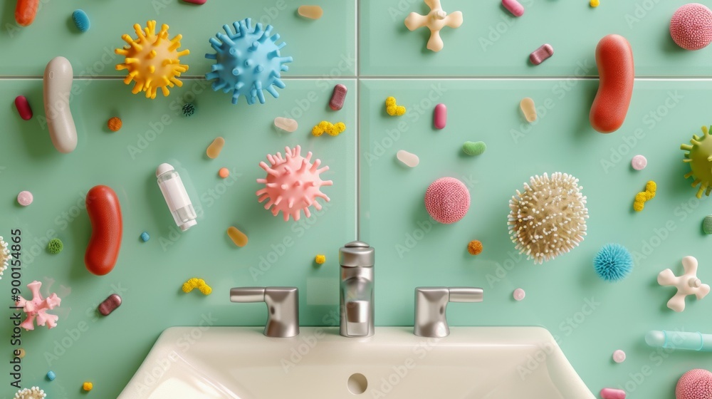 Bacteria Infestation on Bathroom Surfaces Revealing Hygiene Hazards ...