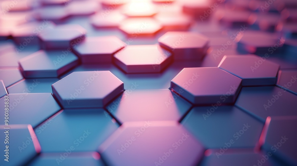 Hexagonal Grids - Create a 3D background with hexagonal grids and depth ...