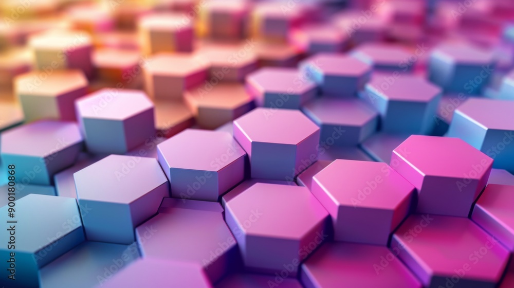 Hexagonal Grids - Create a 3D background with hexagonal grids and depth ...