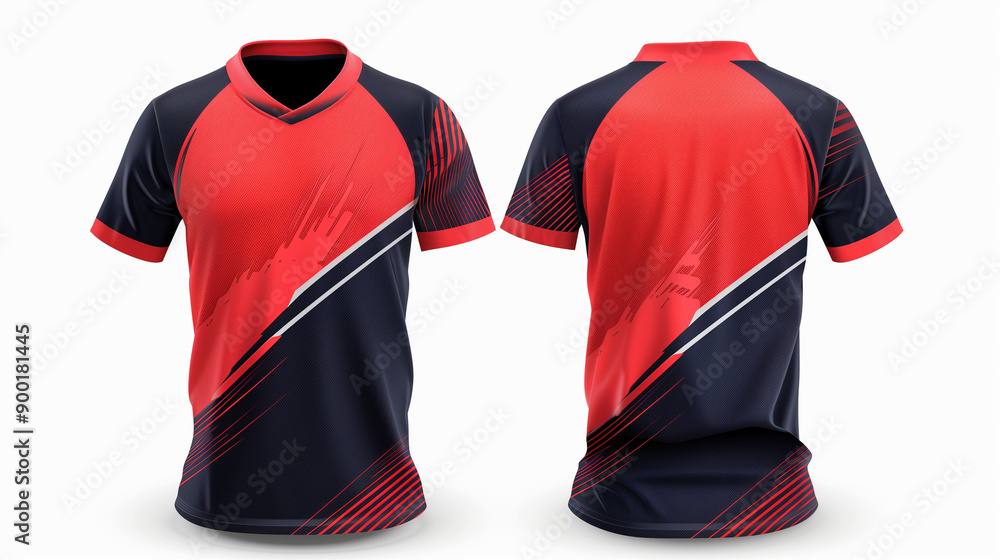 Sports t-shirt jersey design concept, sports jersey concept with front ...
