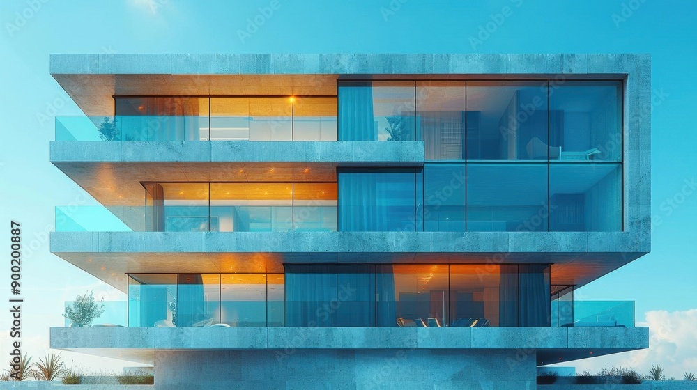 Craft a glassmorphism-inspired website header for a modern architecture ...
