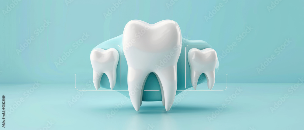 Explore a detailed flat design illustration of labeled tooth anatomy ...