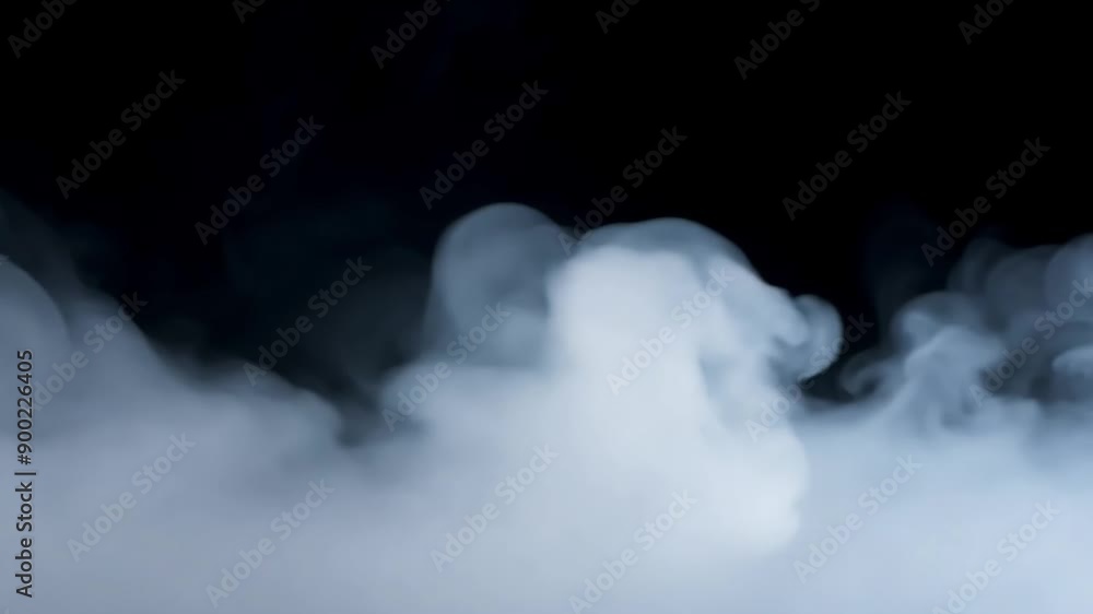 Thick fog Smoke white loop dark background fume, pattern, png, powder ...