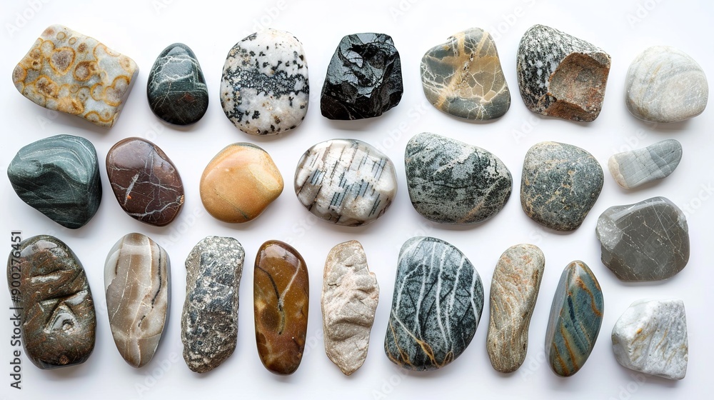 random pattern of differents types of stones with different relief from ...