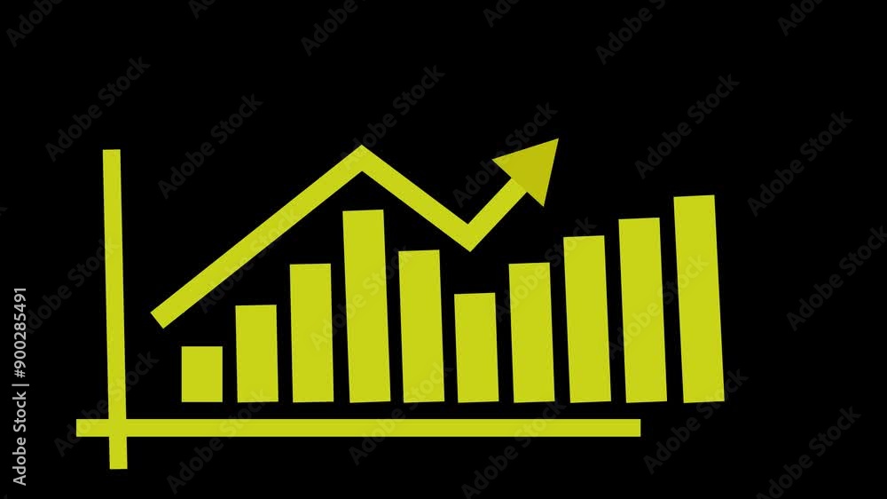Graph going up. Rising bar graph, Business Growth Financial graph ...