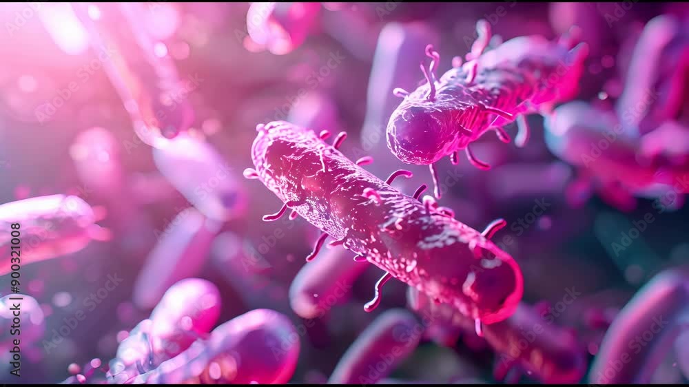 Listeriosis infection caused by pathogenic bacterium Listeria ...