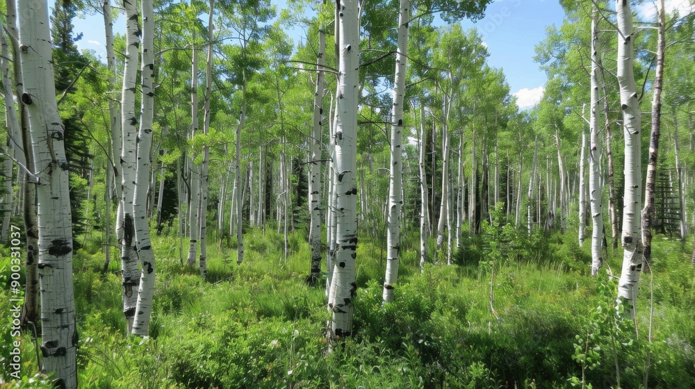 Aspen (Populus tremuloides): Recognizable by their quaking leaves and ...
