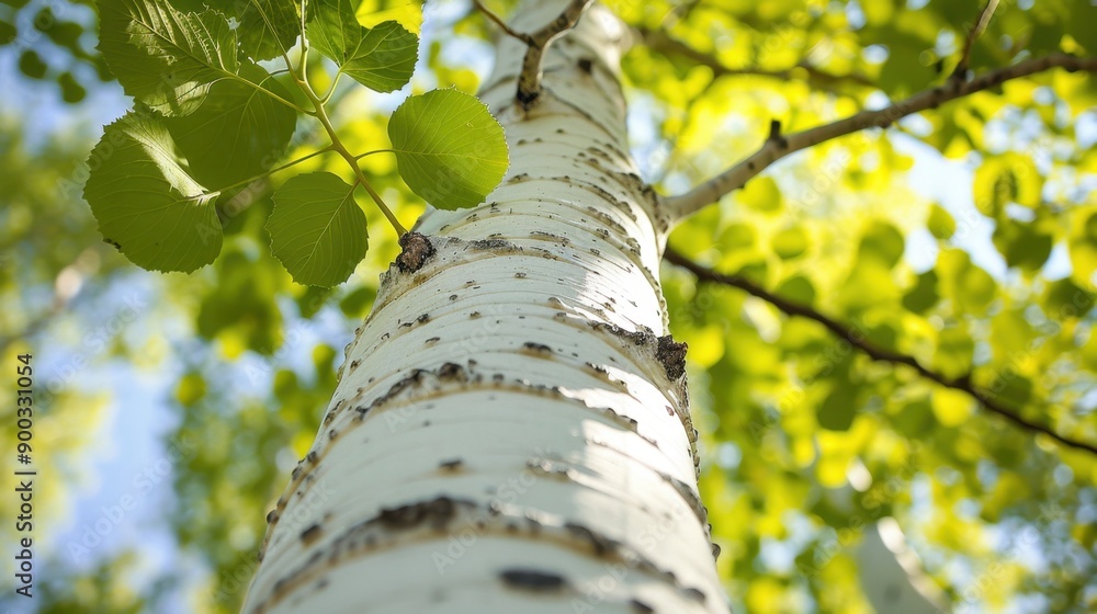 Aspen (Populus tremuloides): Known for their trembling leaves and white ...