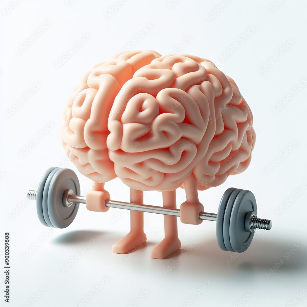 Brain fitness: Surreal images of anthropomorphic brains engaging in ...