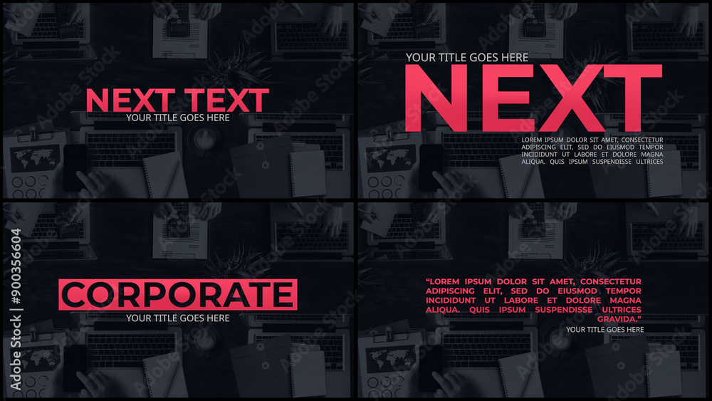 Corporate Text Effect Stock Template | Adobe Stock