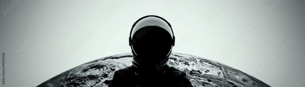 Person analyzing satellite images of Earth, Leave space for entering ...
