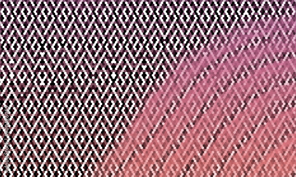 Close-Up View of Woven Fabric Texture with Interlaced Black, White, and ...